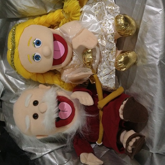 Toys | Bundle Plush Puppet Set With Maroon And Gold Outfits | Poshmark